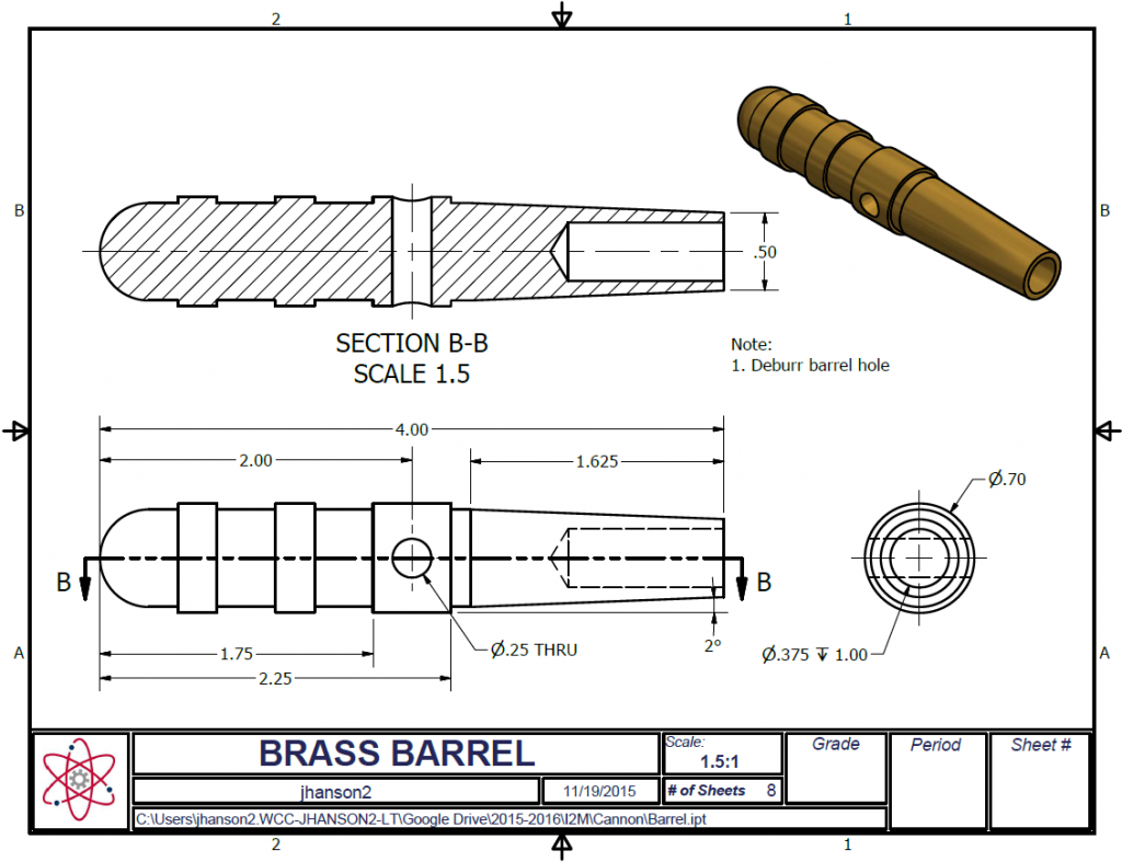 Brass & Aluminum Cannon – Chris and Jim CIM