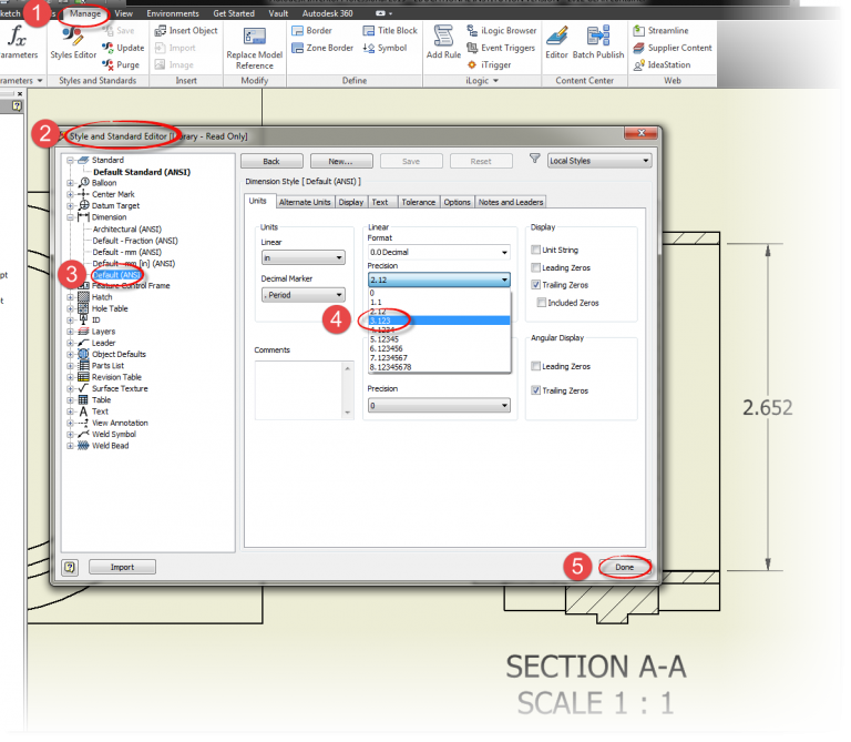 How do I make Inventor default to 3 decimal places? – Chris and Jim CIM