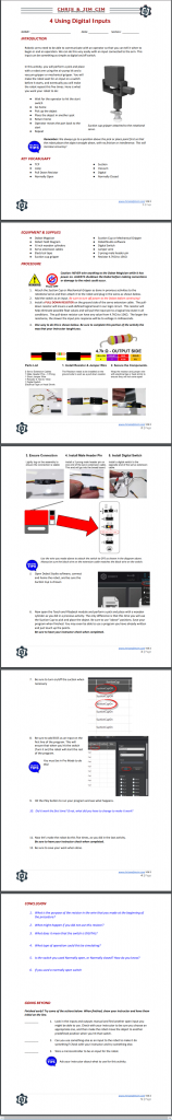 Dobot Activity 4 – Using Digital Inputs – Chris and Jim CIM