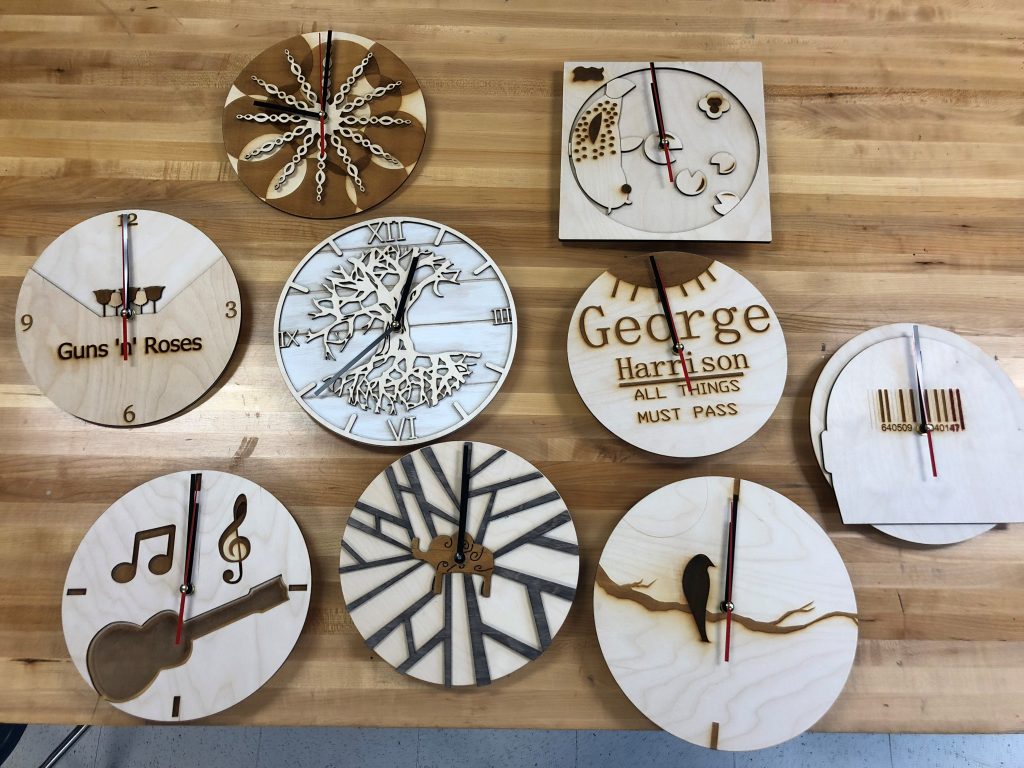 IED Students Design & Build Clocks – Chris and Jim CIM